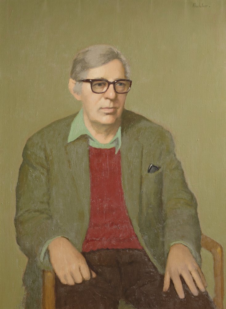 Laurie Lee (1914-97) cca 1970 (olej na plátně)