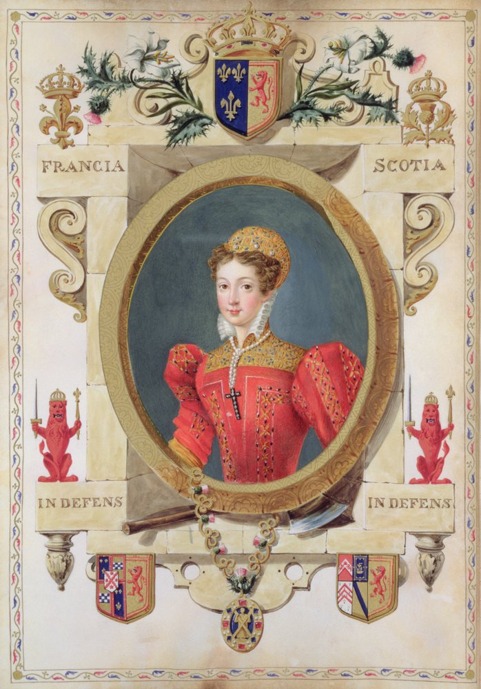 Portrét Mary Queen of Scots (1542-87) z „Memoirs of the Court of Queen ...
