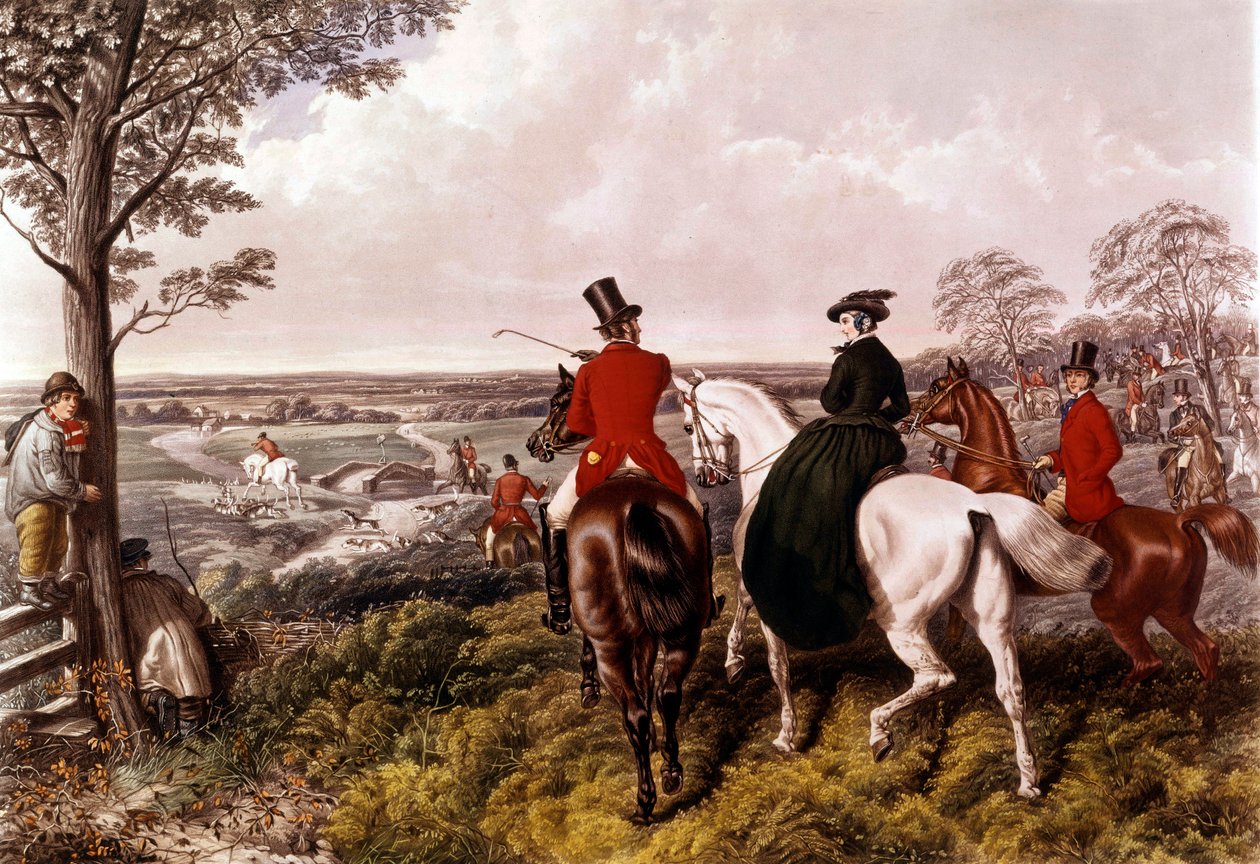 The Depart for the Fox Hunt Print John Frederick Herring (1795-1865 ...