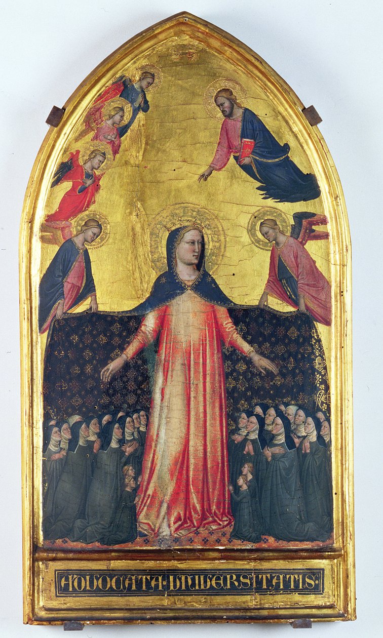 Panna Maria Milosrdná (tempera na desce)