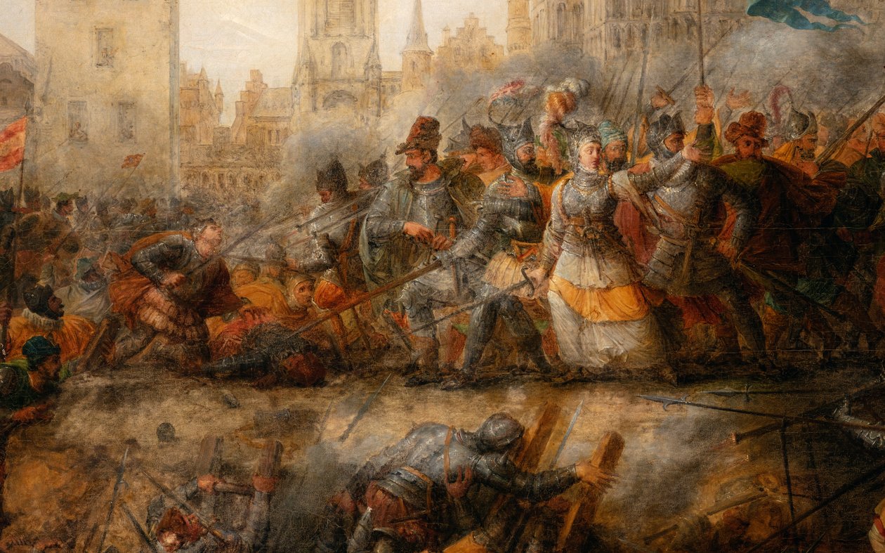Obrana Tournai princeznou z Epinoy, Philippe-Auguste Hennequin, Museum ...
