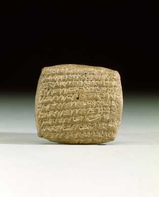 Stará asyrská tabulka klínového písma z kupecké kolonie v Kanesh v ...